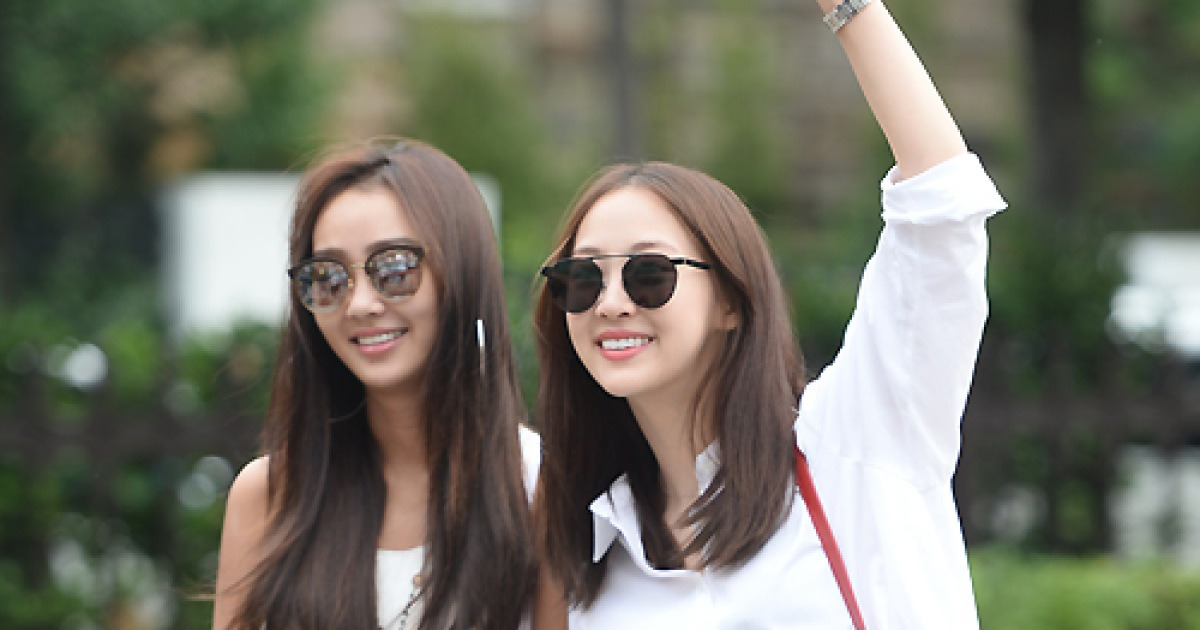 다솜-효린 '즐거운 출근길' [MBN포토]