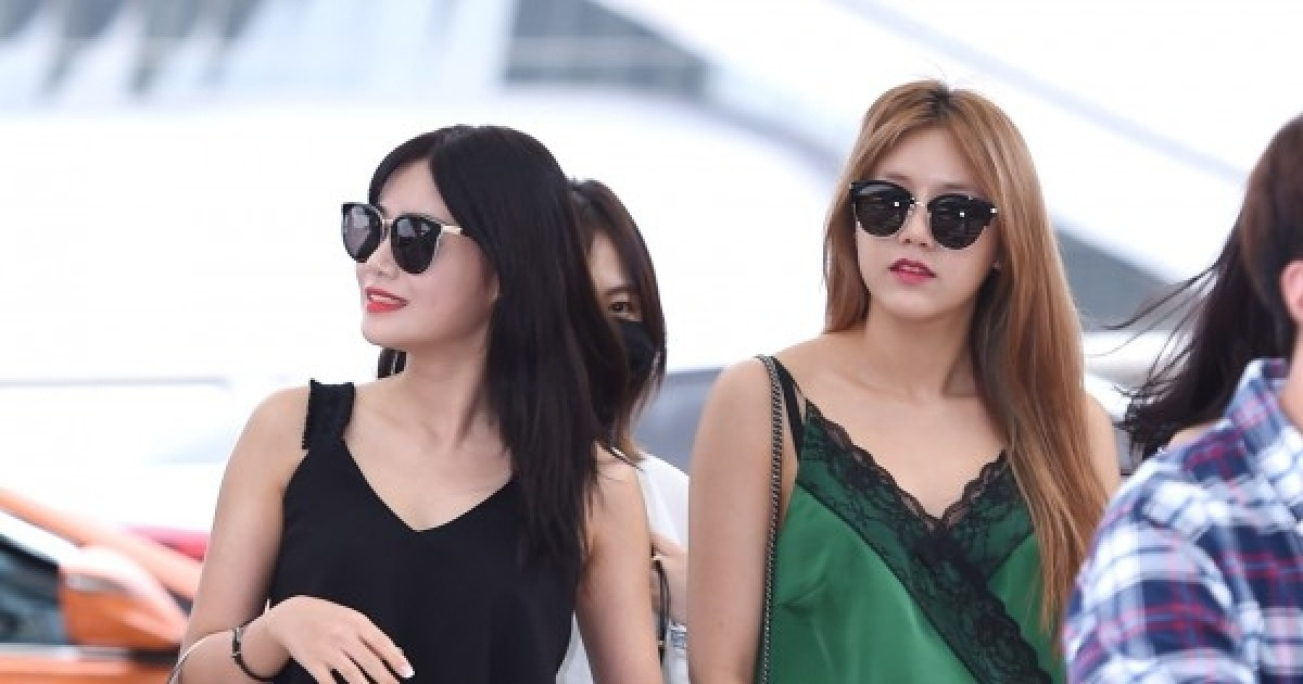 AOA 유나·혜정, 시원한 나시티 패션