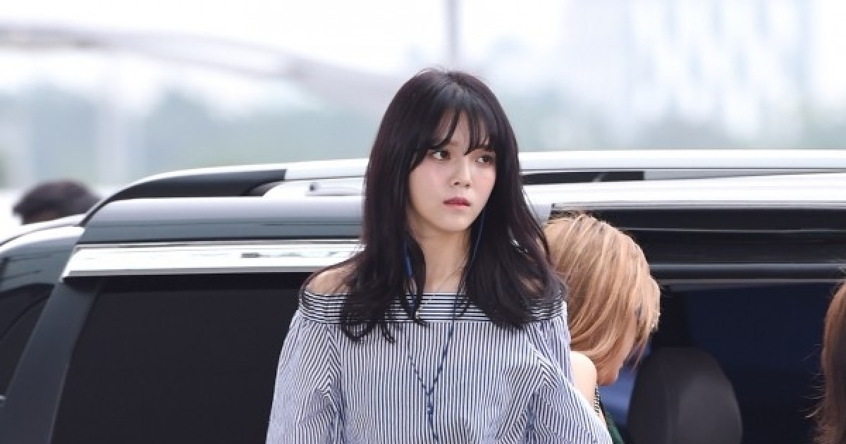 AOA 지민, 아침부터 완벽한 스타일링