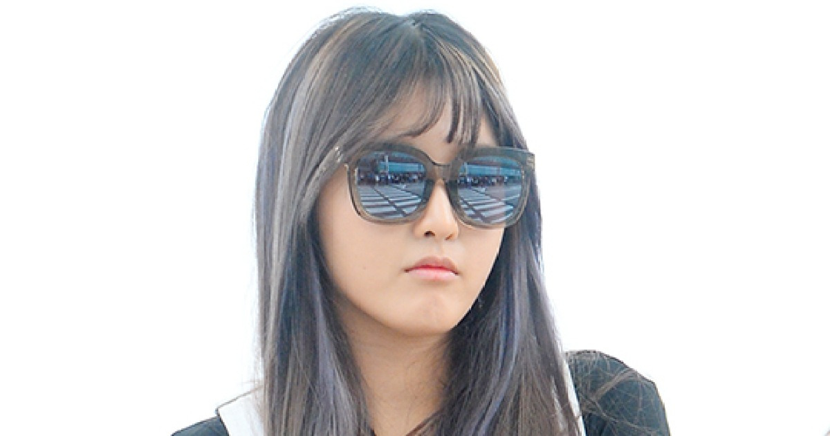 [TD포토] AOA 찬미 '독특한 헤어 컬러'