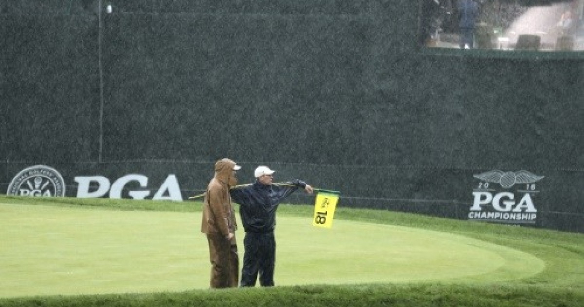 PGA챔피언십 3R 악천후로 순연..월요일 우승자 탄생할 듯