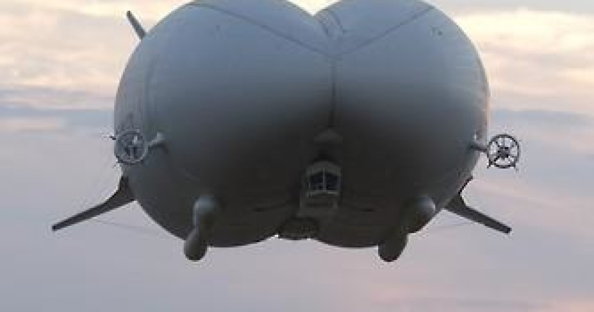 '하늘을 나는 엉덩이' 세계최대 92m 비행선 떴다..최장 2주 운항