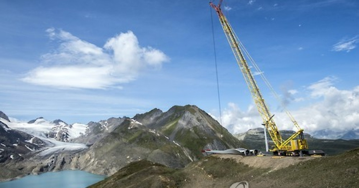 SWITZERLAND ALPS WIND PARK