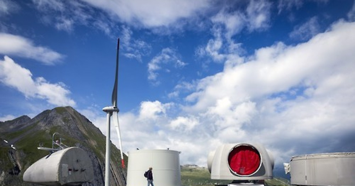SWITZERLAND ALPS WIND PARK