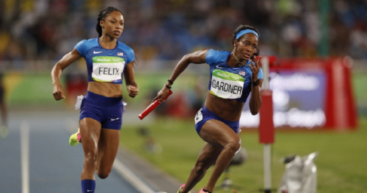 [리우]미국 여자 400m 계주, 재경기 통해 결승 진출