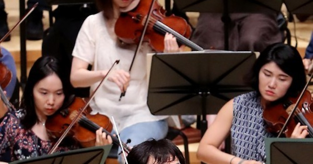 '천인교향곡' 공개 리허설