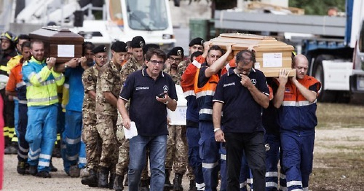 ITALY EARTHQUAKE AFTERMATH STATE FUNERAL