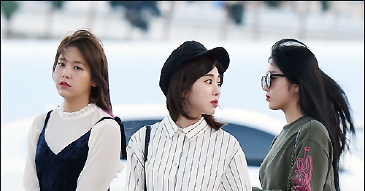 [MD포토] AOA 혜정-민아-찬미, '달라도 너무 다른 3인3색 스타일'