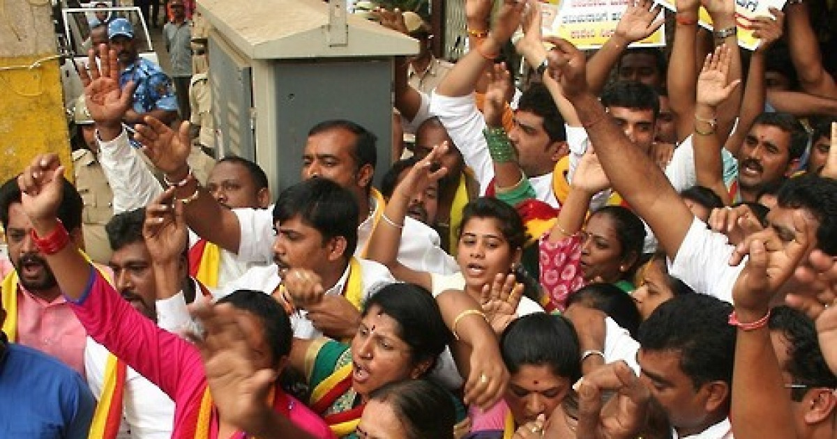 INDIA CAVERY WATER PROTEST