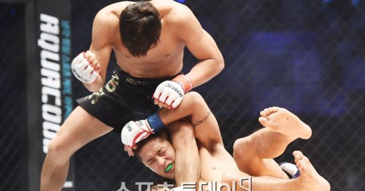 [로드FC]'15초면 충분' 김민우, 네즈 유타에 1R TKO승