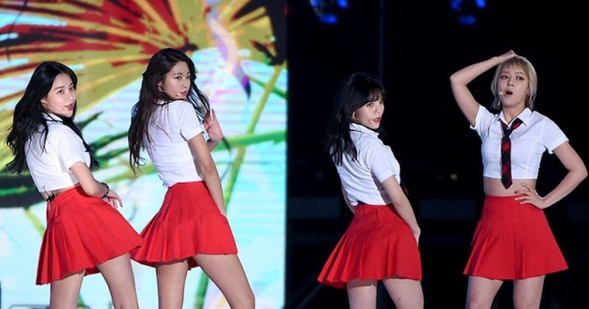 [HEI포토] AOA, '늘씬한 각선미 뽐내며~' (코리안 뮤직웨이브)
