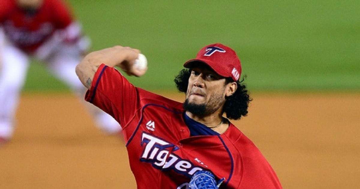 [WC1] '7이닝 1자책 승리' 헥터, 1차전 MVP 선정