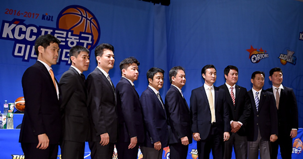[MD포토] KBL '우승을 향해 도전하는 10개 구단 감독들'