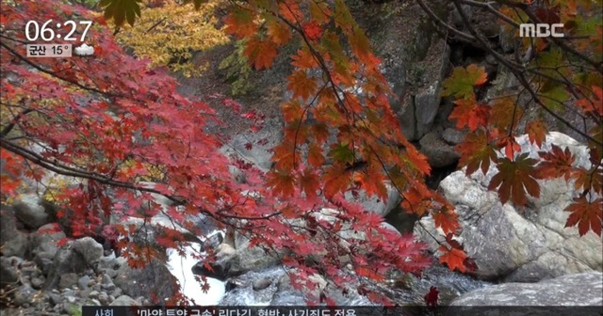 울긋불긋 지리산 단풍, 가는 길마다 '한 폭의 그림'