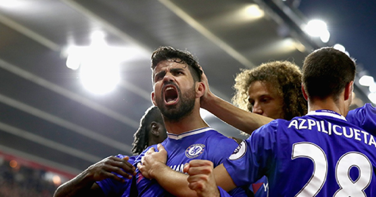 [EPL 10R] '아자르-코스타 골' 첼시, 소튼 원정서 2-0 완승..'4연승 가도'