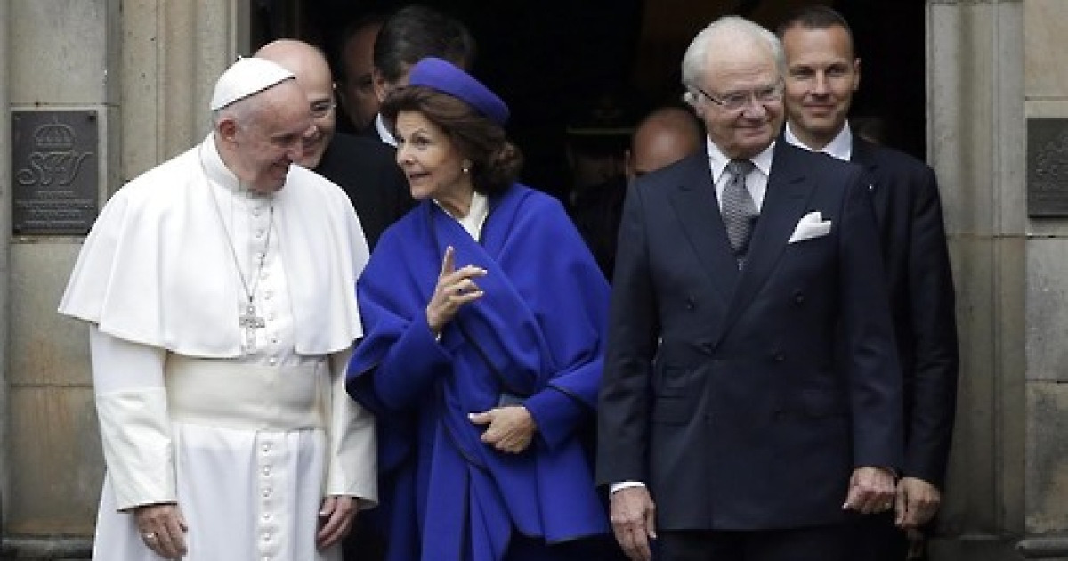 SWEDEN POPE VISIT