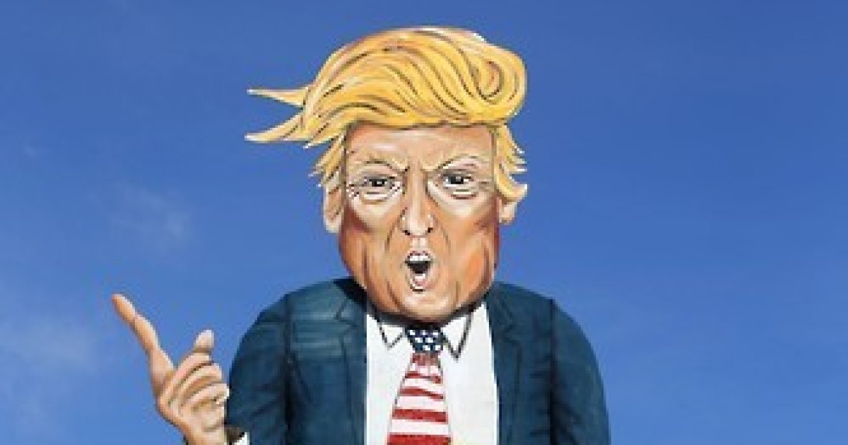 Britain Trump Bonfire Effigy