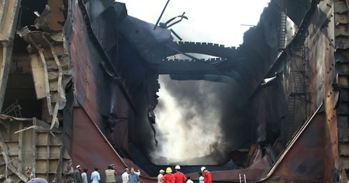 PAKISTAN SHIP BREAKING YARD BLAST AFTERMATH
