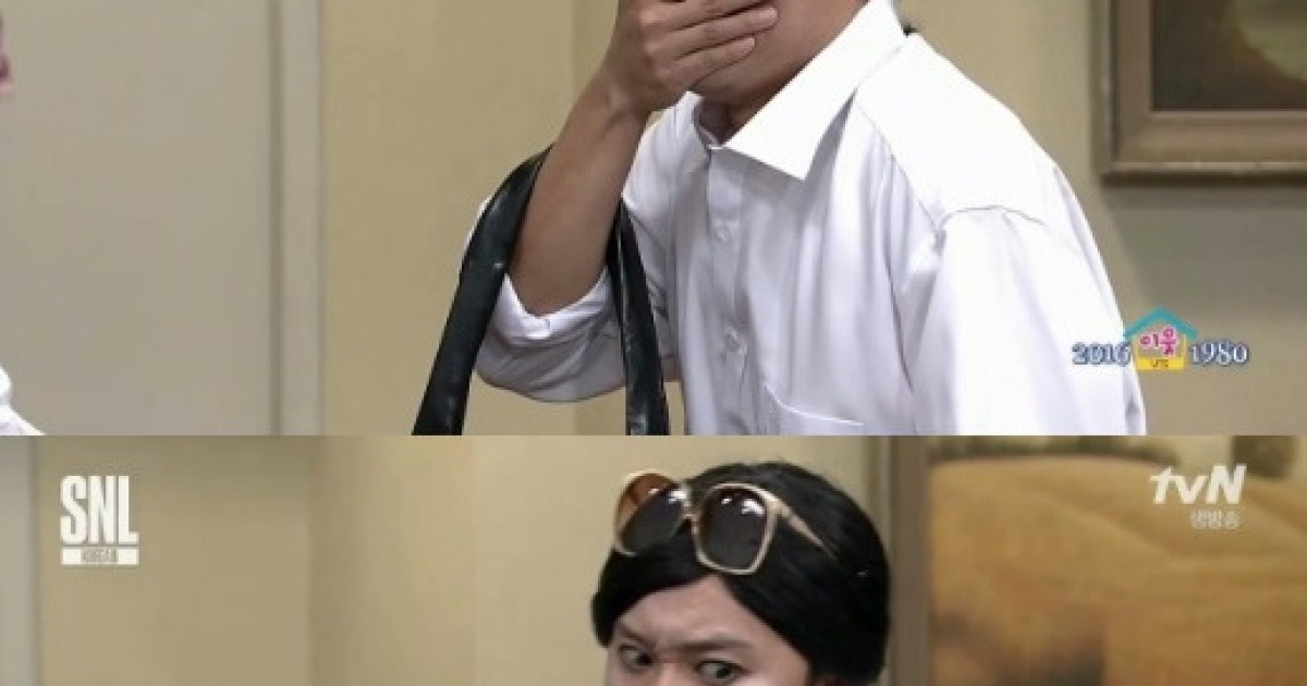 "싱크로율 100%"..'SNL8' 김민교, 최순실 완벽 패러디