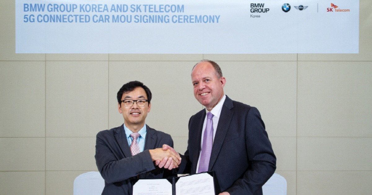 BMW코리아, SKT와 5G무선통신 커넥티드카 협력