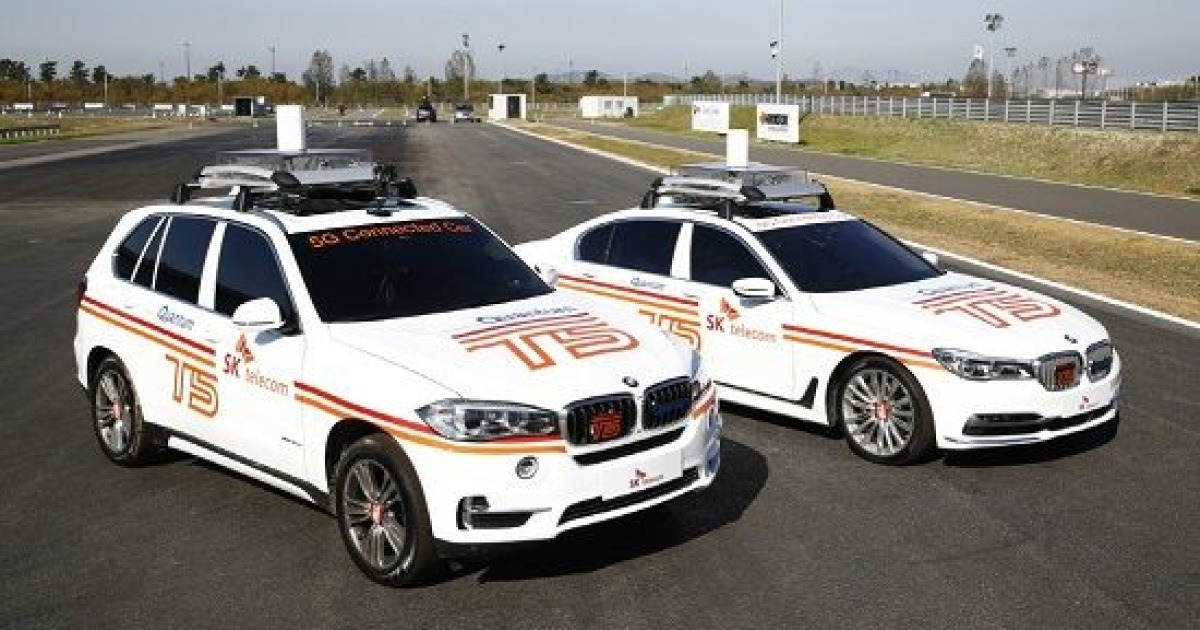 BMW-SKT '5G 커넥티드카' 세계 첫 시연 현장 가봤더니