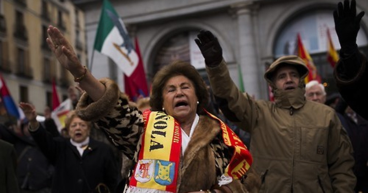 APTOPIX Spain Right Wing Rally