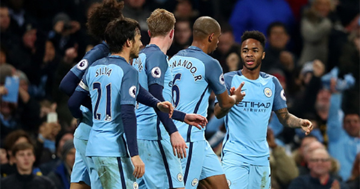 [EPL 17R] '스털링 결승골' 맨시티, 아스널에 2-1 짜릿 역전승..2위 탈환