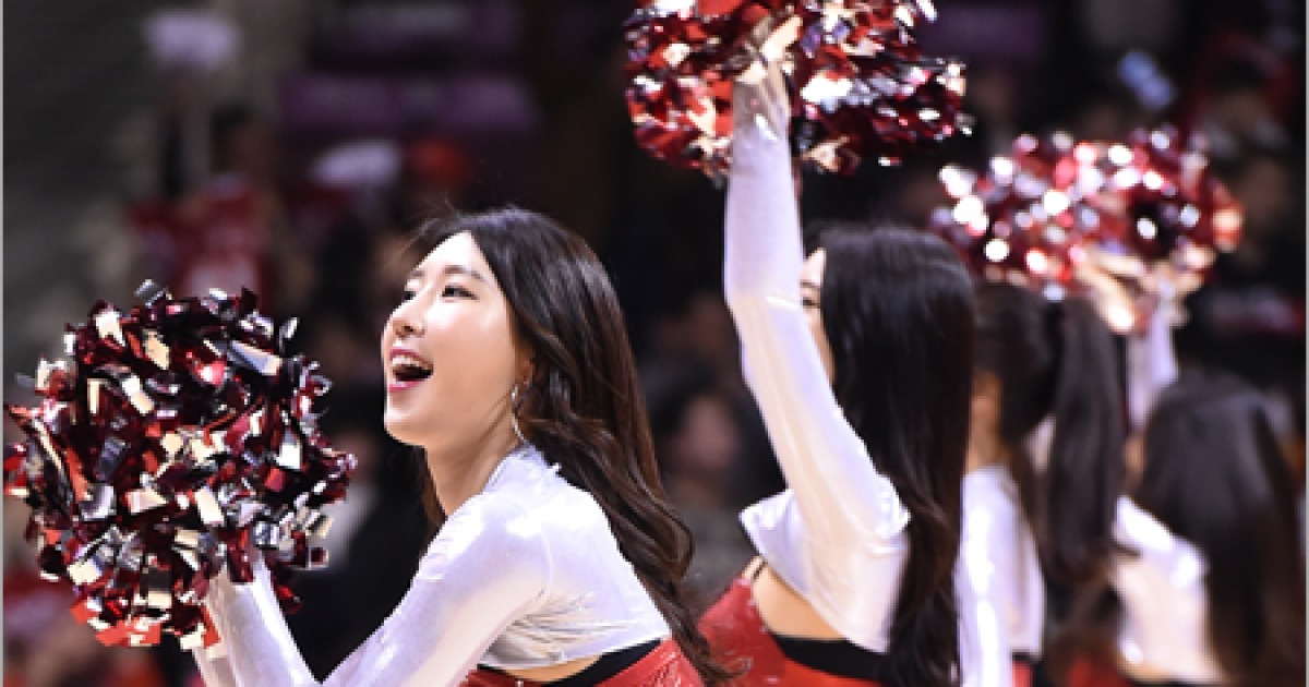 [MD포토] KGC 치어리더 '망사로 드러낸 개미허리'