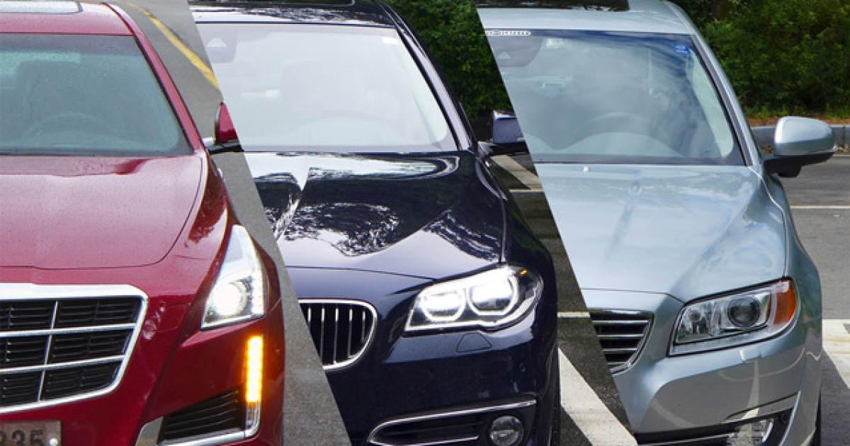 3국 3색 가솔린 세단 비교 - 캐딜락 CTS, BMW 528i, 볼보 S80 T5 | 모토야