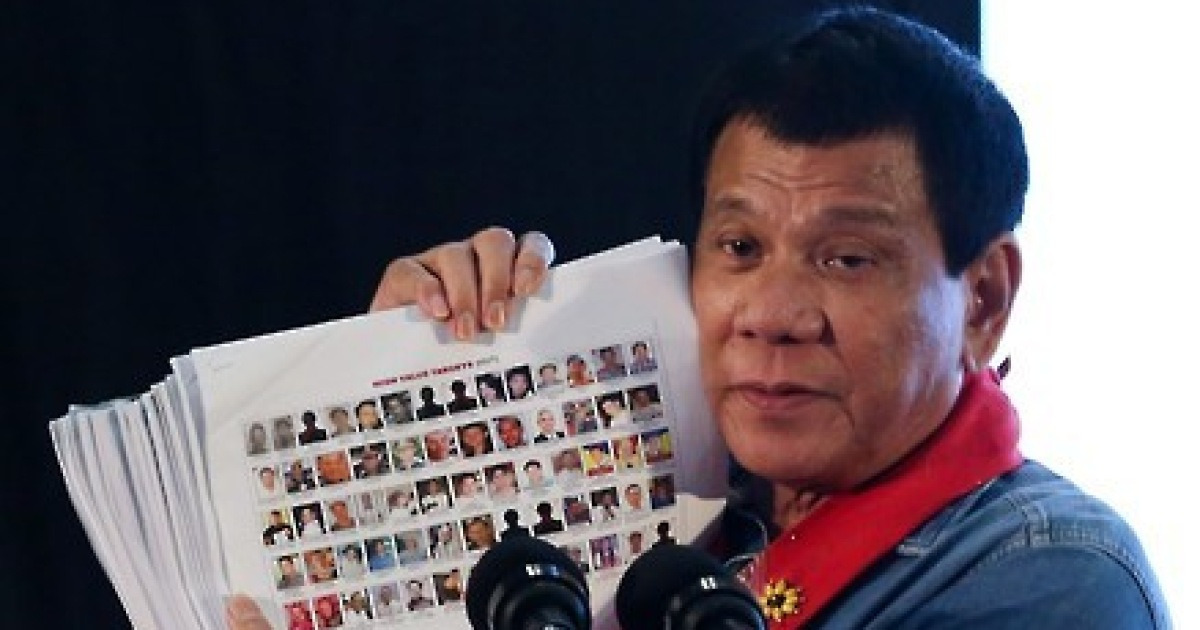 PHILIPPINES PRESIDENT DUTERTE ANTI DRUG CAMPAIGN