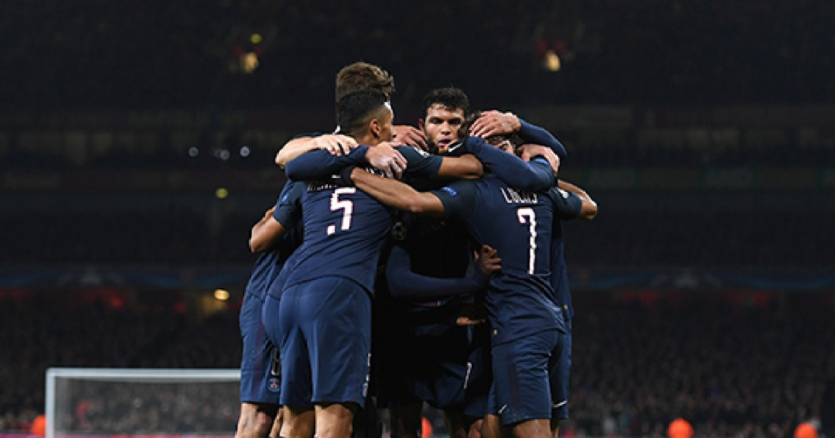 [리그앙 24R] '루카스 극적골' PSG, 릴에 2-1 승..2위 유지