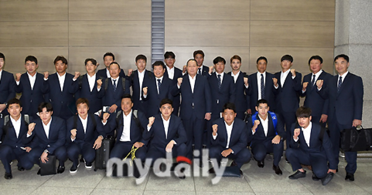 [MD포토] WBC야구대표팀 '대한민국 야구 화이팅!'