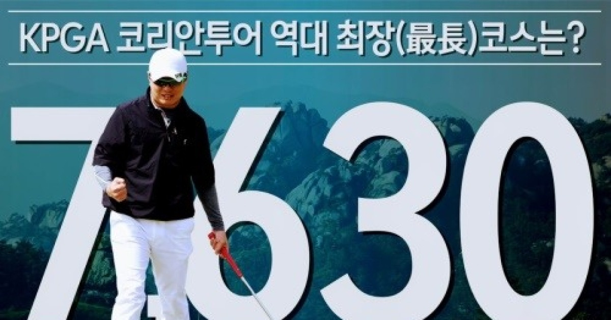 KPGA투어에서 가장 긴 코스는 금강산 아난티