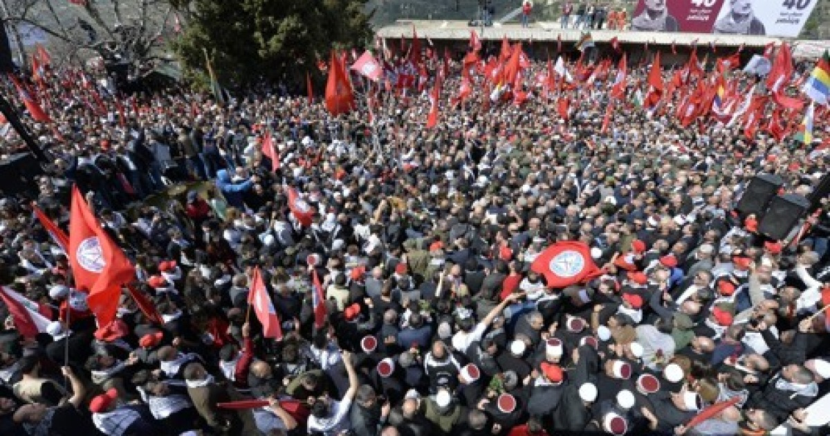 LEBANON ANNIVERSARY OF JUMBLATT ASSINATION