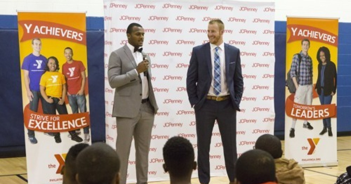 "Suit It Forward" Y Event with Carson Wentz and Deshaun Watson