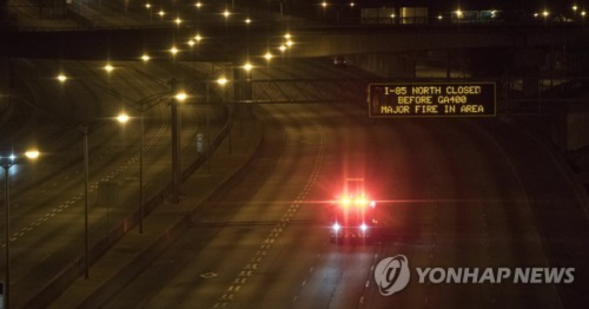 USA INTERSTATE FIRE COLLAPSE