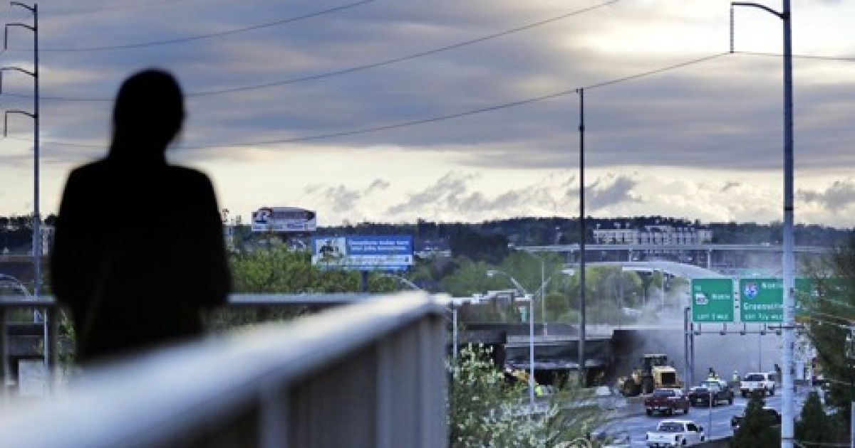 Overpass Collapse Fire