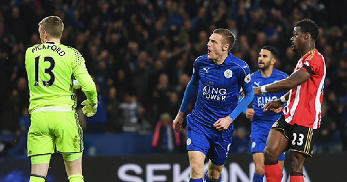 [EPL 31R] '바디 쐐기골' 레스터, 선덜랜드에 2-0 완승..'5연승 행진'