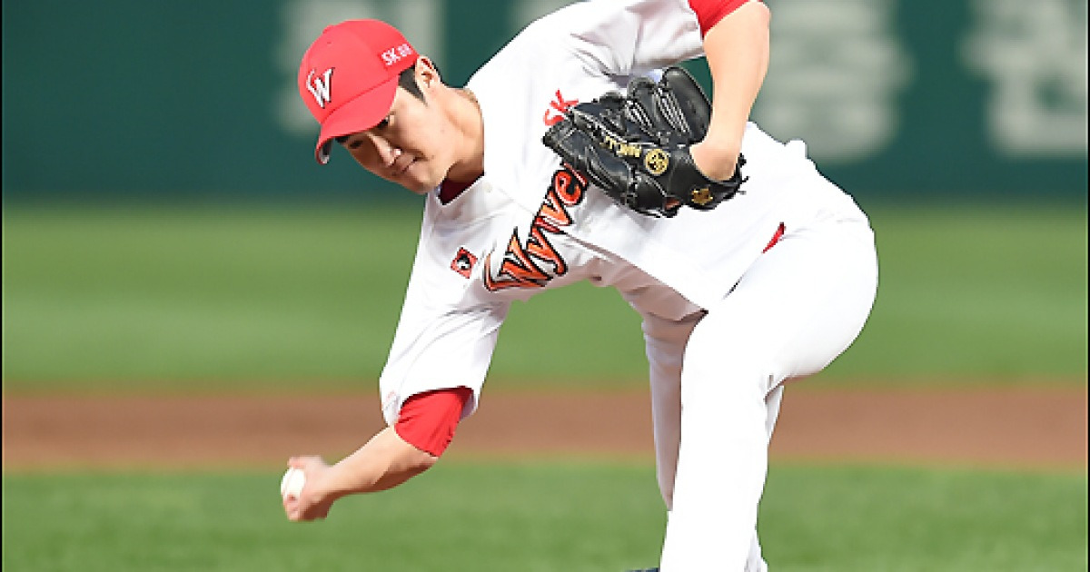 SK 박종훈, 5이닝 3K 1실점..3연승 찬스