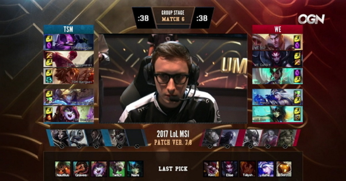 [MSI] TSM, 적 탑라이너 '957' 집중 공략 성공하면서 WE에 승리