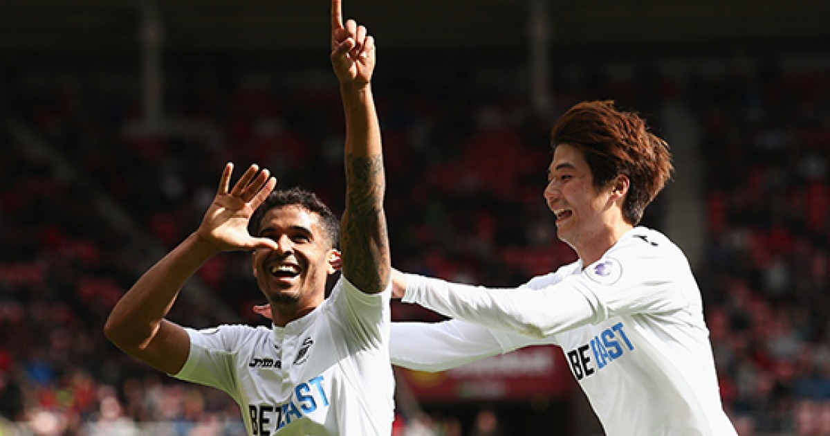 [EPL 37R] '기성용 첫 도움' 스완지, 선덜랜드 꺾고 '잔류 청신호'