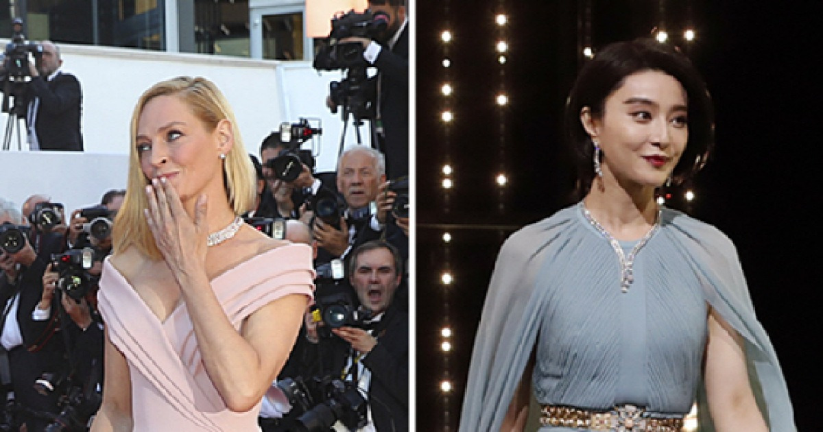 칸의 여인들.. 섹시·화려 드레스 자태 '유혹'