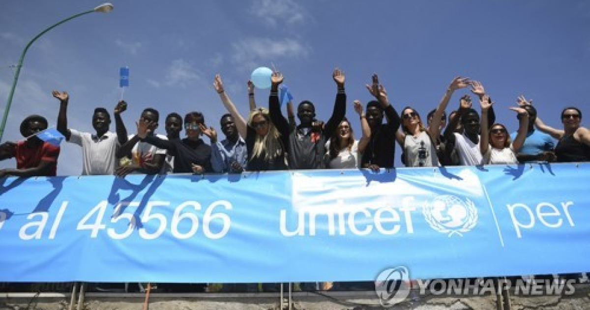 UNICEF Hghlight Plight of Children Refugees in Palermo, Italy