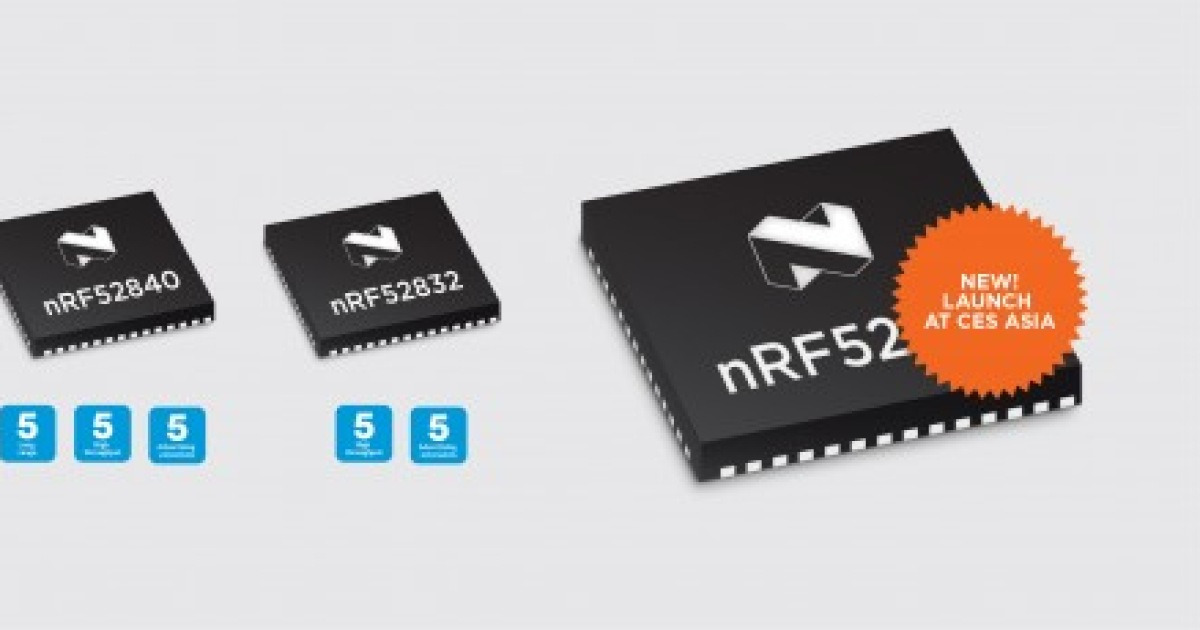 노르딕, CES 아시아에서 최신 nRF52 시리즈 SoC 출시.. 블루투스 5의 향상된 도달거리와 Nordic Thingy:52 ...