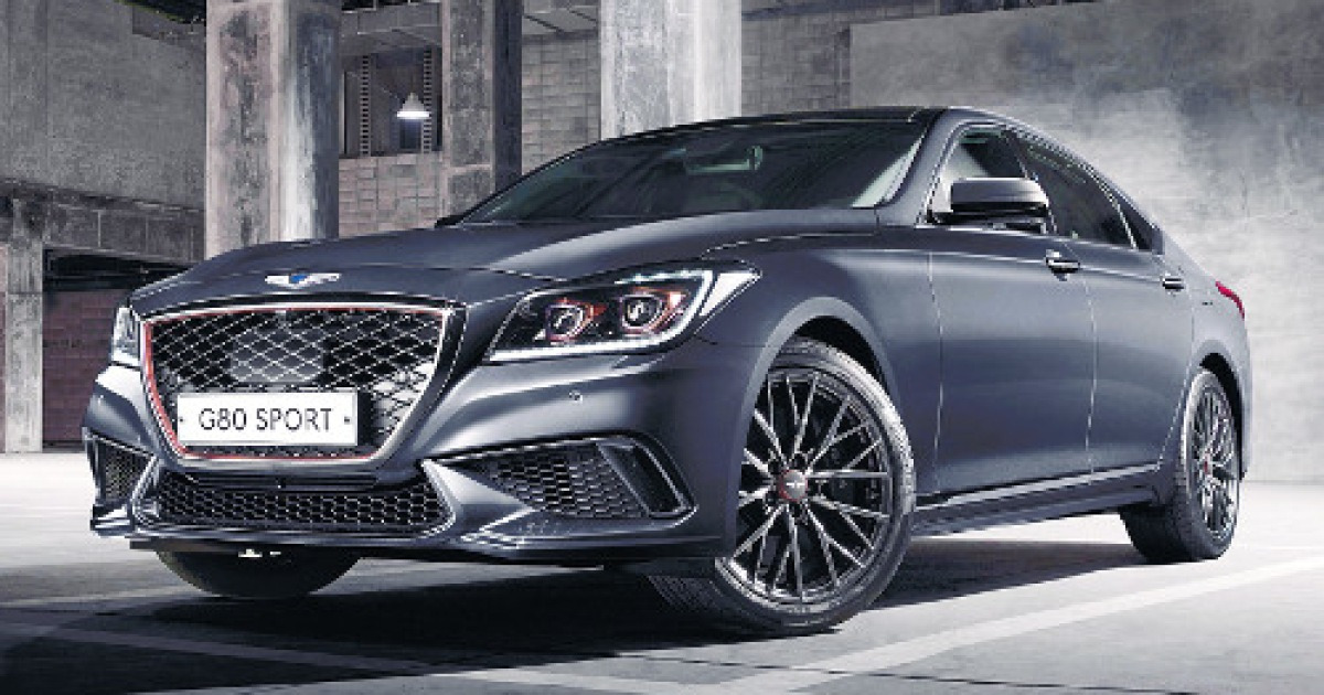 G80 스포츠 시승기.. 스포츠 모드로 바꾸고 속도 높이자 굵은 저음