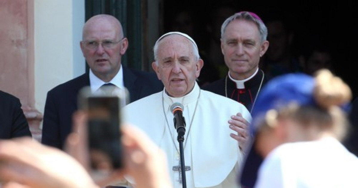 ITALY POPE FRANCIS VISITS