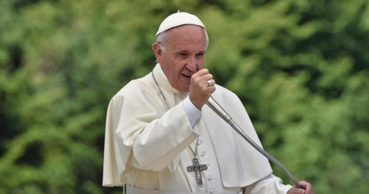 ITALY POPE FRANCIS VISITS
