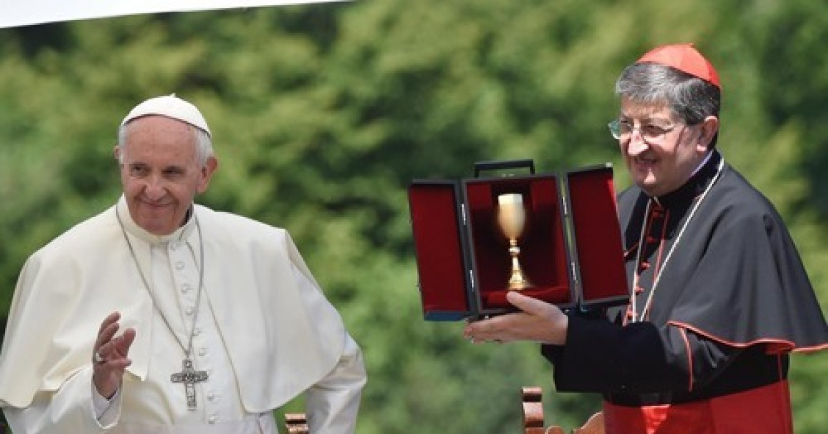 ITALY POPE FRANCIS VISITS