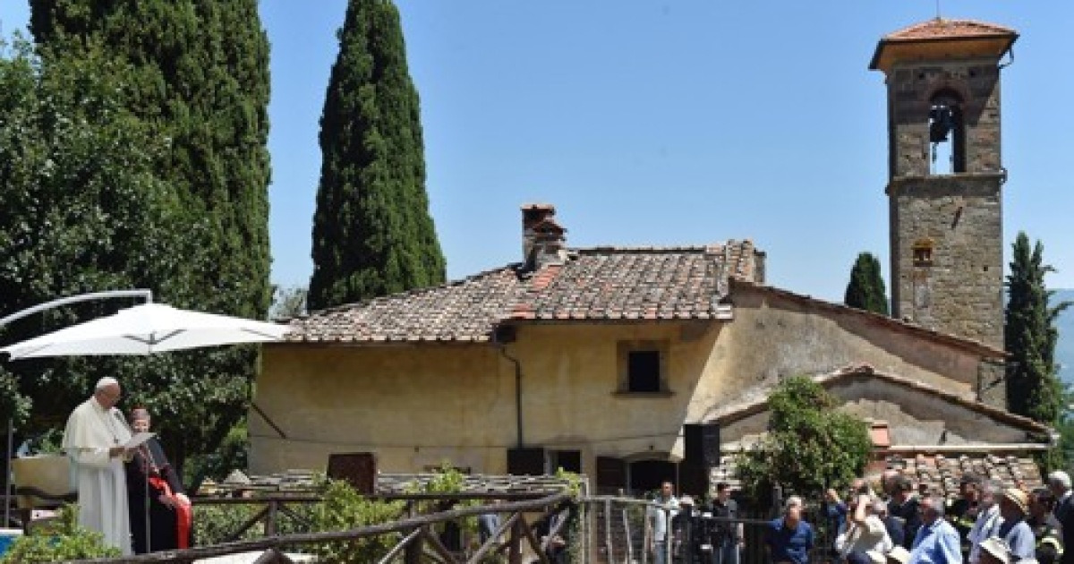 ITALY POPE FRANCIS VISITS