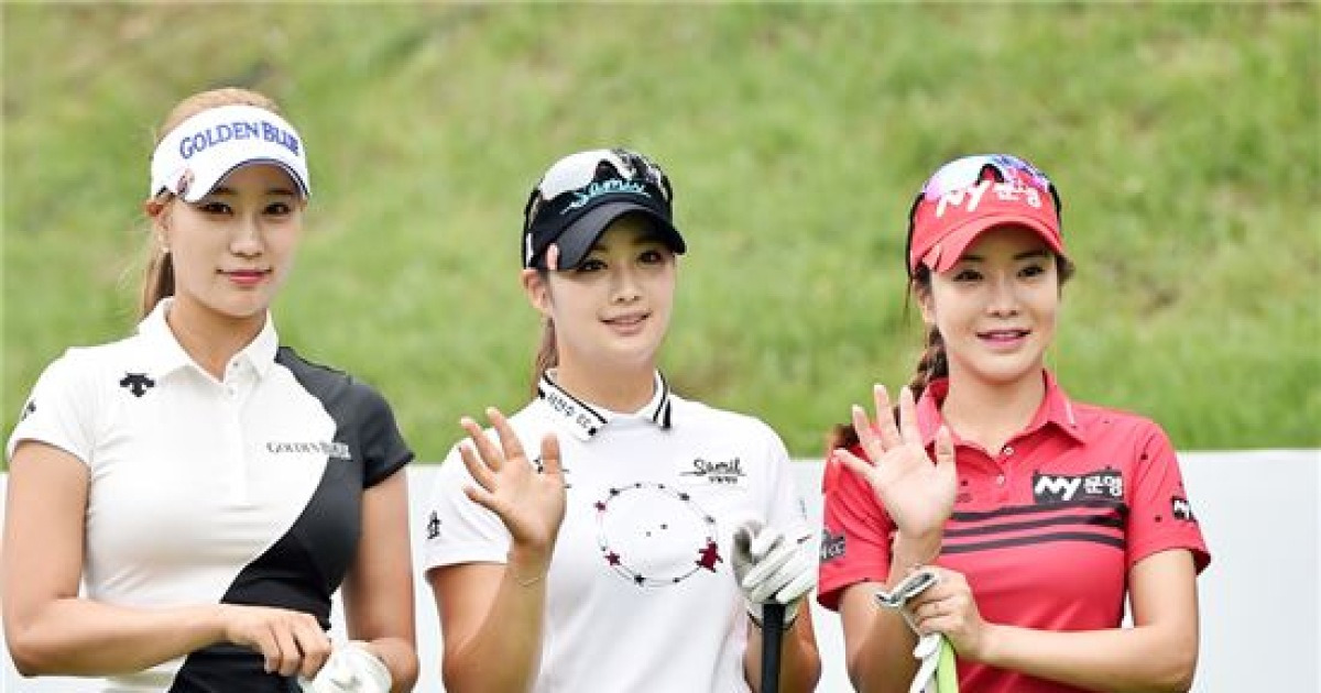 [ST포토] 유현주 박결 안신애, 'KLPGA 미녀들이 한 조에'